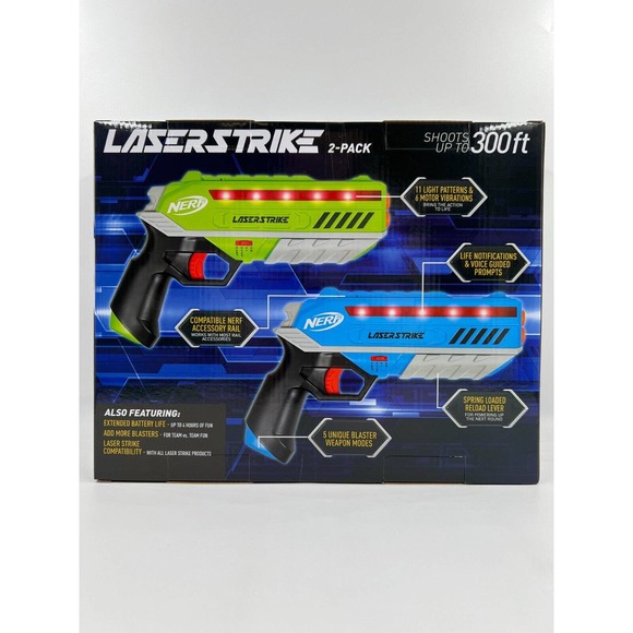 Nerf | Toys | Nerf Laserstrike Lazer Tag 2 Pack Blaster Set Unique ...